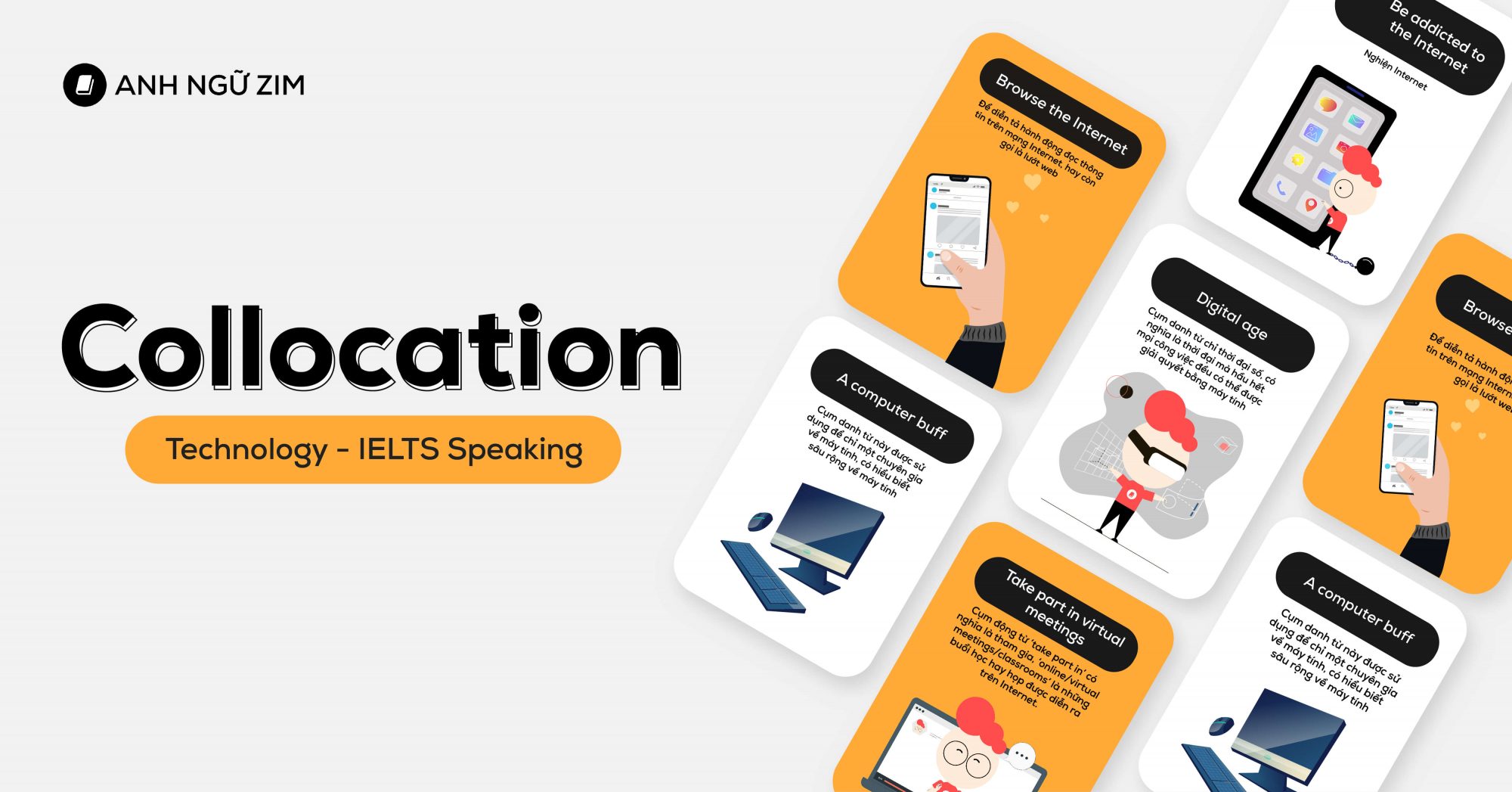 Collocations chủ đề Technology thông dụng trong IELTS Speaking