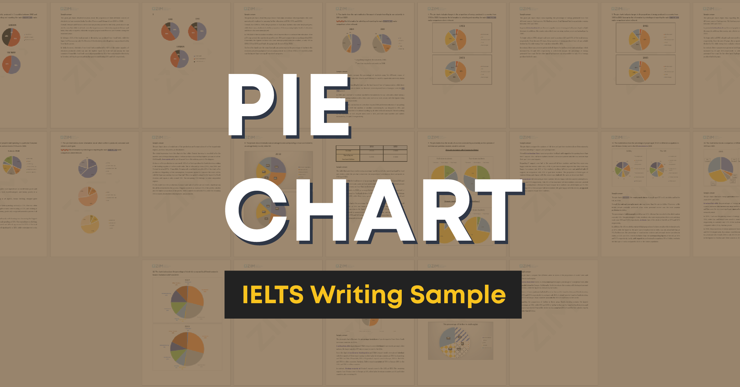 Tổng hợp bài mẫu biểu đồ IELTS Writing Task 1 Pie Chart