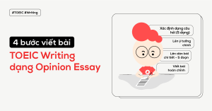 Bài viết chuyên mục TOEIC Writing