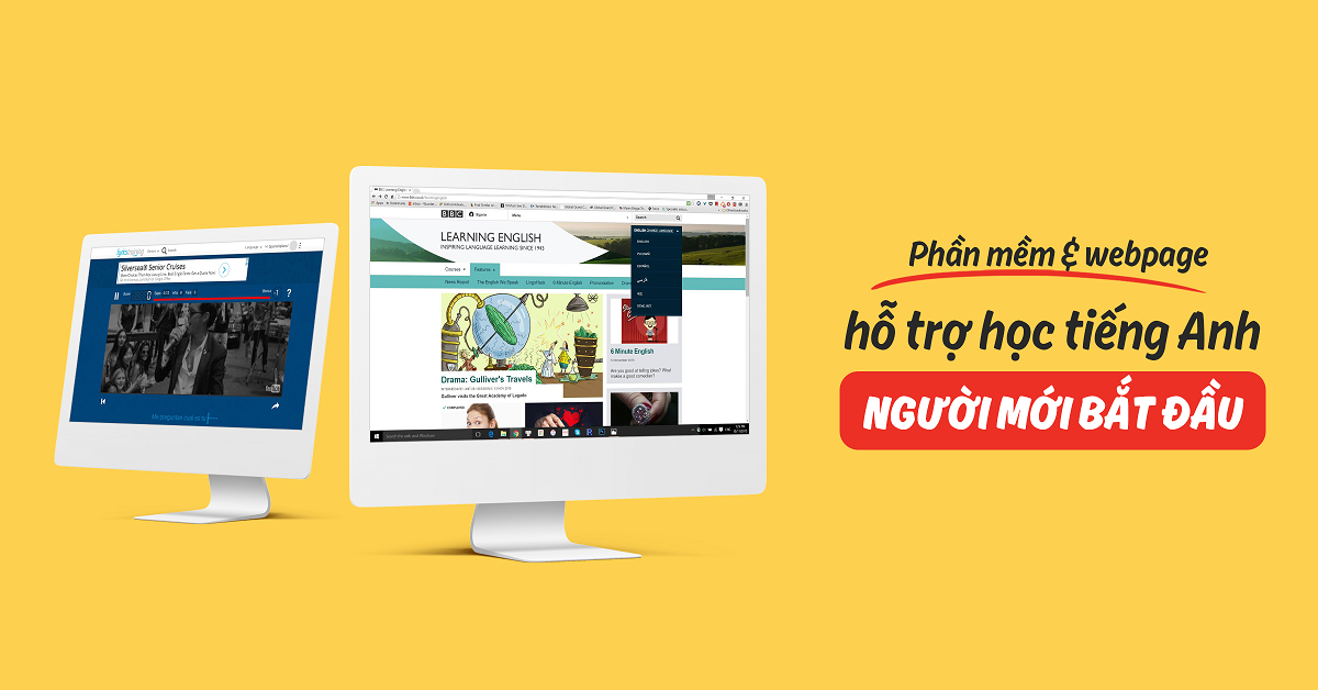 Phần mềm và webpage hỗ trợ học tiếng Anh cho người mới bắt đầu