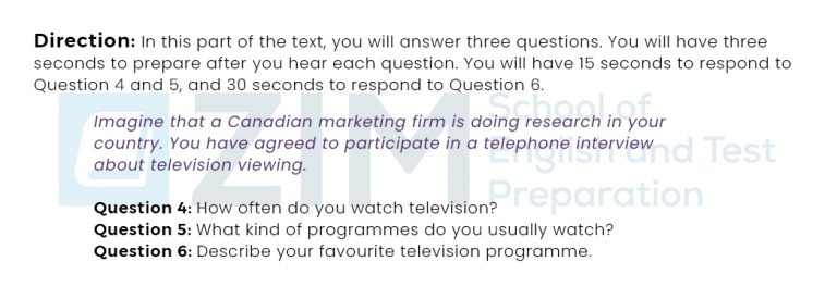 Các dạng bài trong TOEIC Speaking: Dạng bài Respond to questions