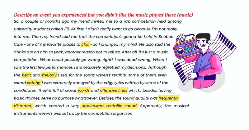 Describe a singer that you like - Bài mẫu IELTS Speaking part 2