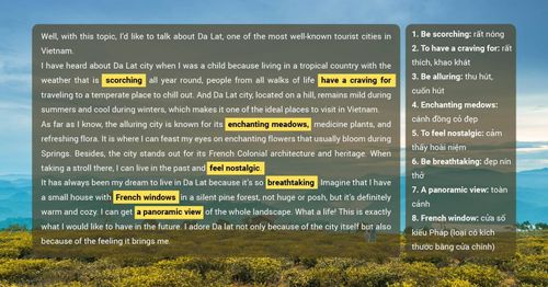 Bài viết chuyên mục IELTS Speaking