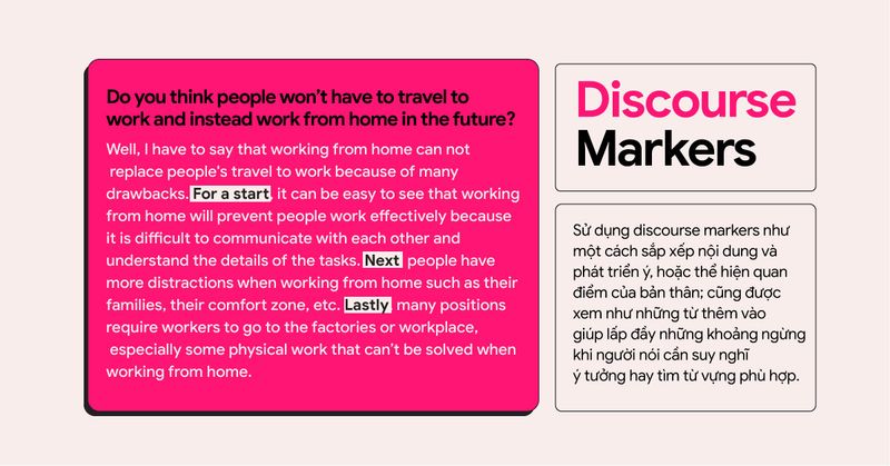 Discourse Markers là gì và cách sử dụng hiệu quả trong IELTS Speaking