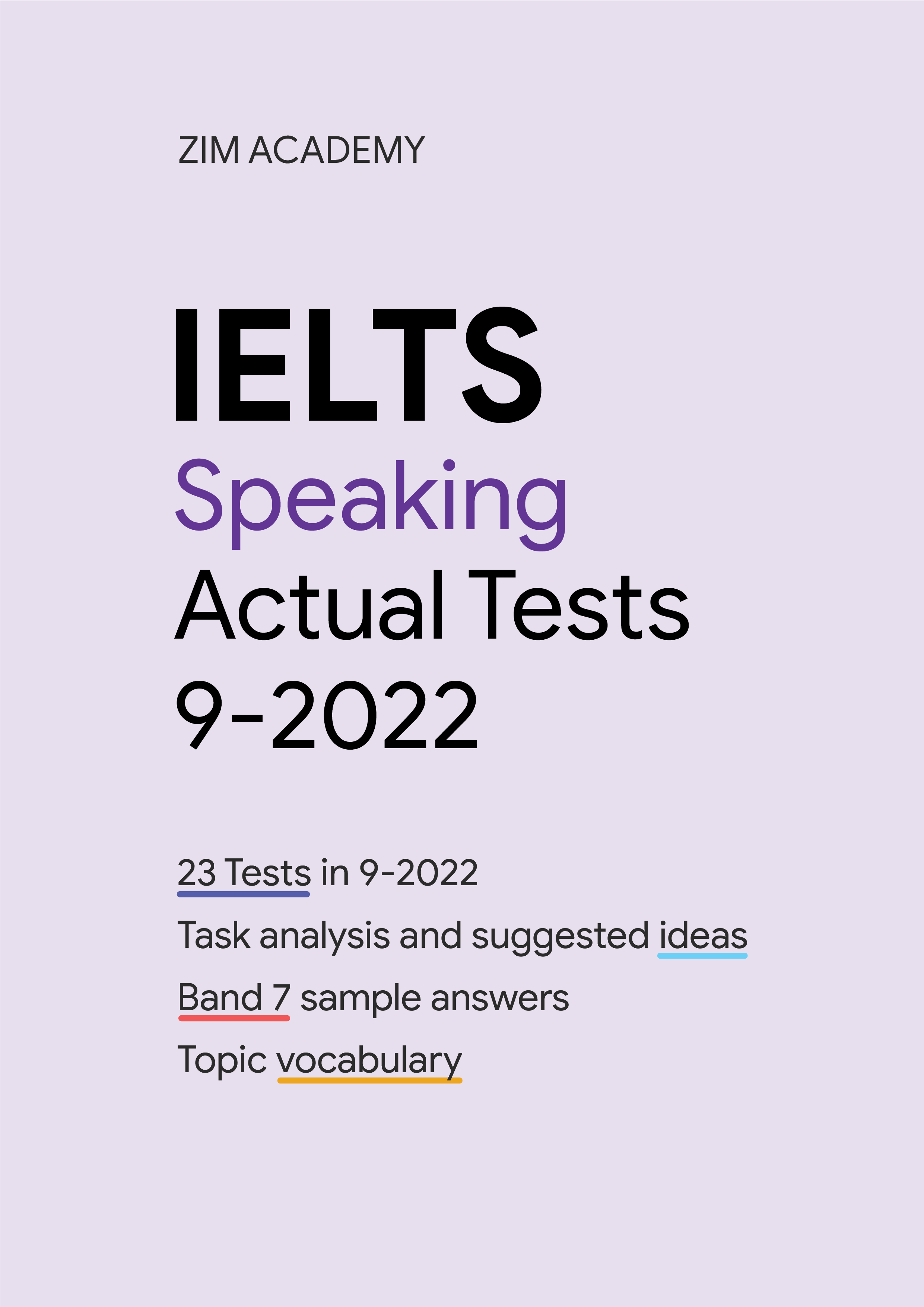 Understanding Vocab for IELTS Speaking - 2nd Edition