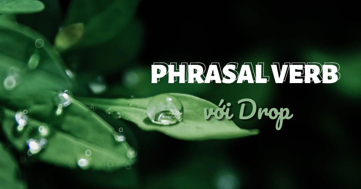 Phrasal verb Drop thông dụng trong tiếng Anh và bài tập áp dụng