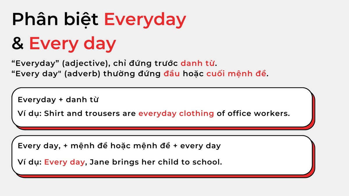 Phân biệt Everyday và Every day trong Tiếng Anh | ZIM Academy