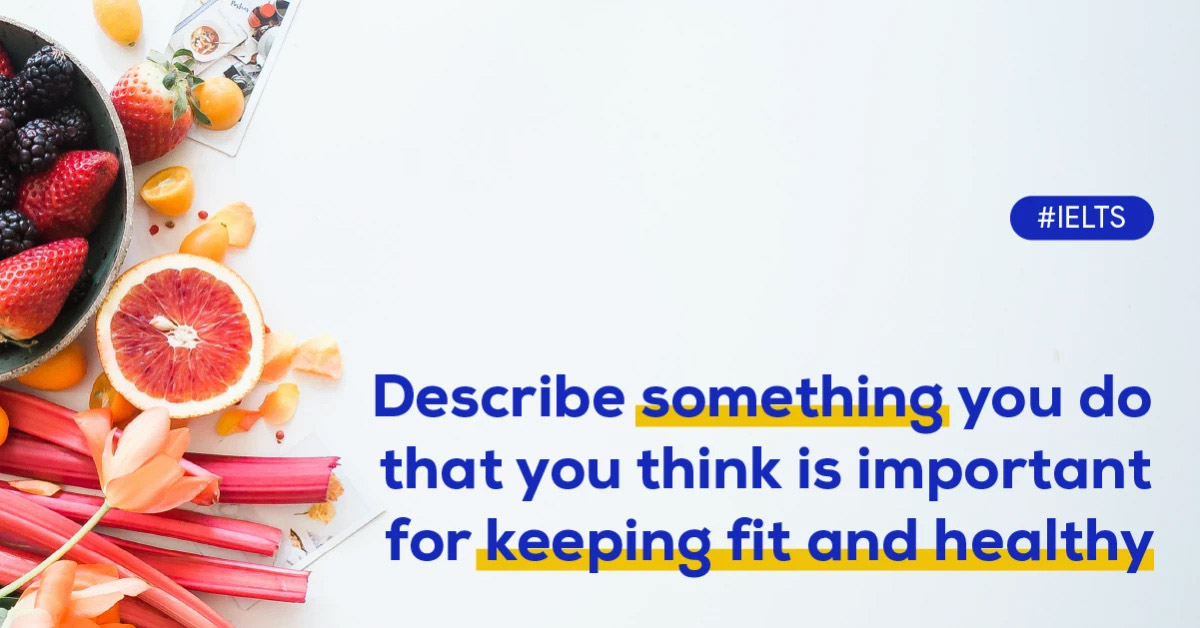 [2023] Describe something you do that you think is important for ...