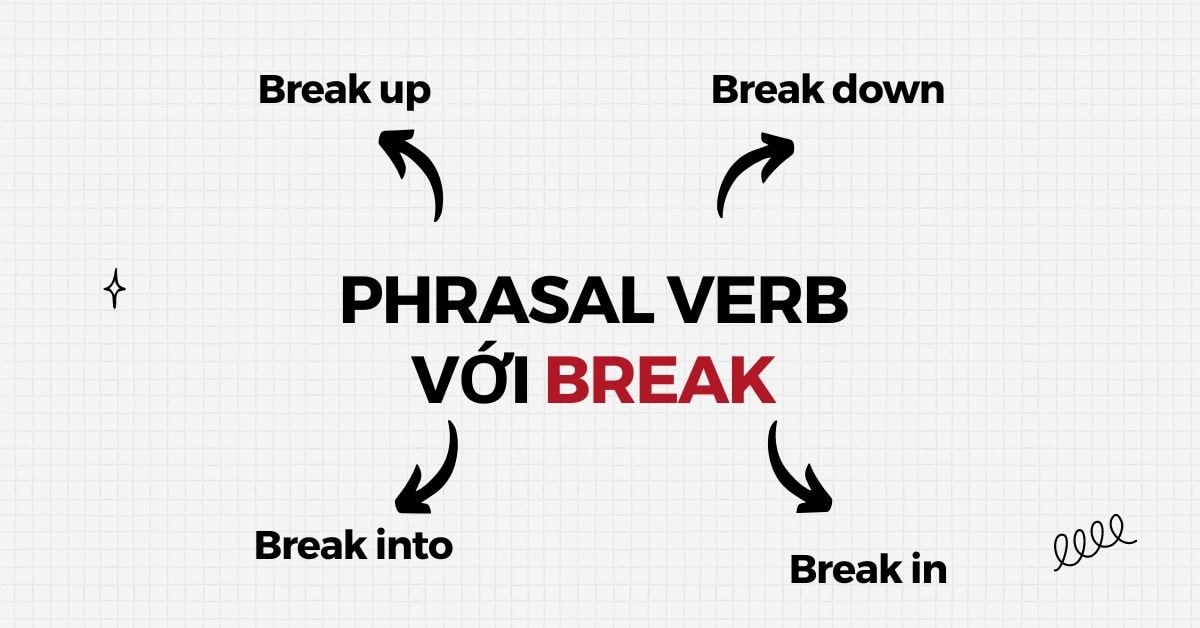 11 Phrasal verb Break thông dụng được dùng nhiều trong tiếng Anh