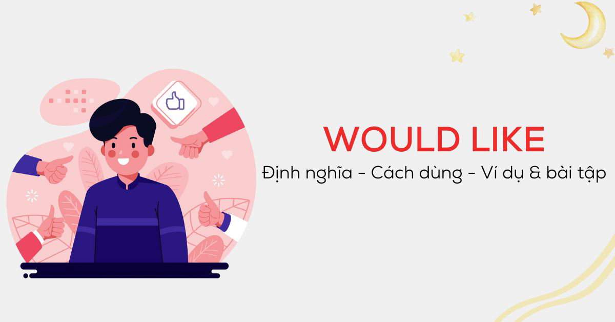 Cấu trúc Would like - Cách dùng và bài tập có đáp án