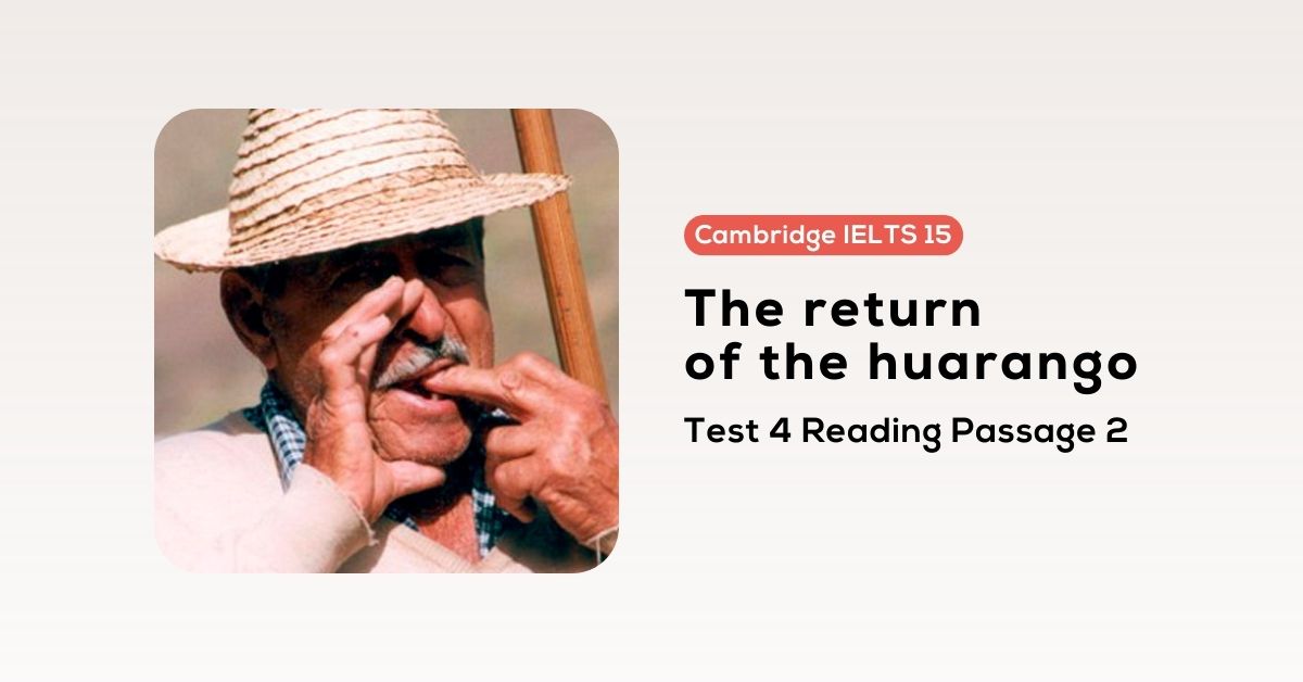 Giải Cam 15, Test 4, Reading Passage 2: Silbo Gomero - the whistle ...