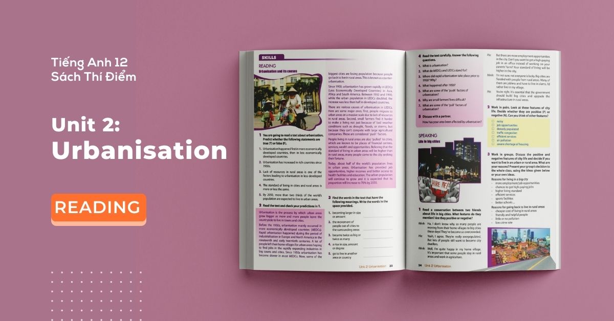 Tiếng Anh lớp 12 Unit 2: Reading - Sách thí điểm - ZIM Academy