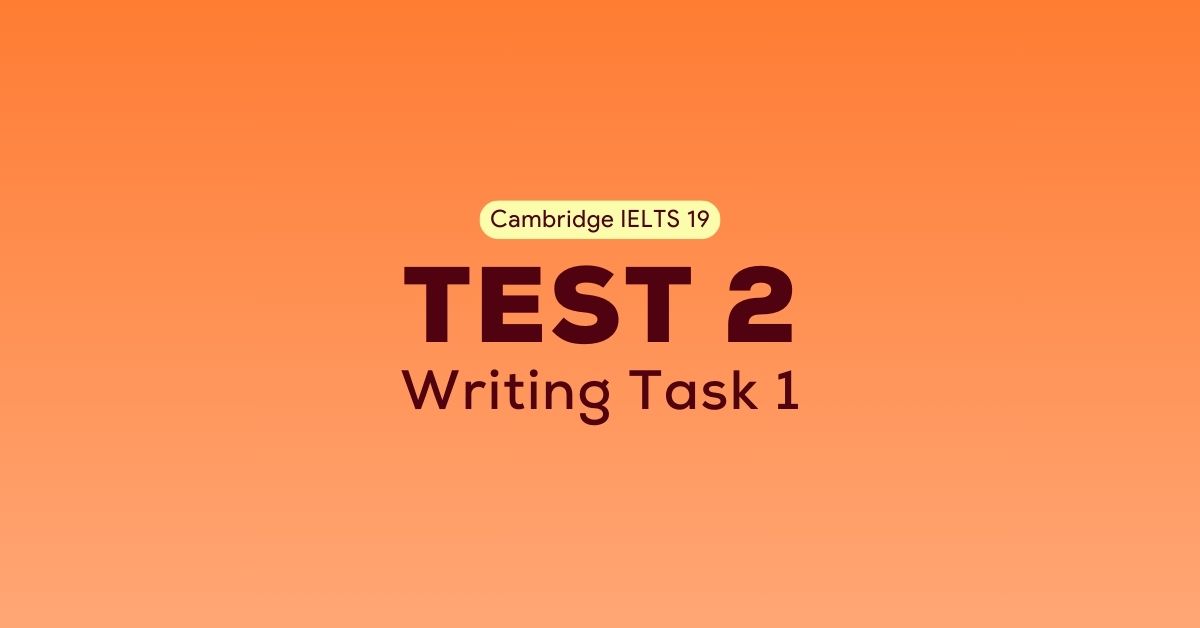 Giải đề Cambridge 19 Test 2 Writing Task 1 kèm từ vựng