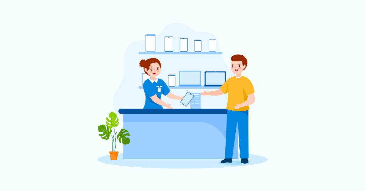 Describe a time when you received good service in a shop/store