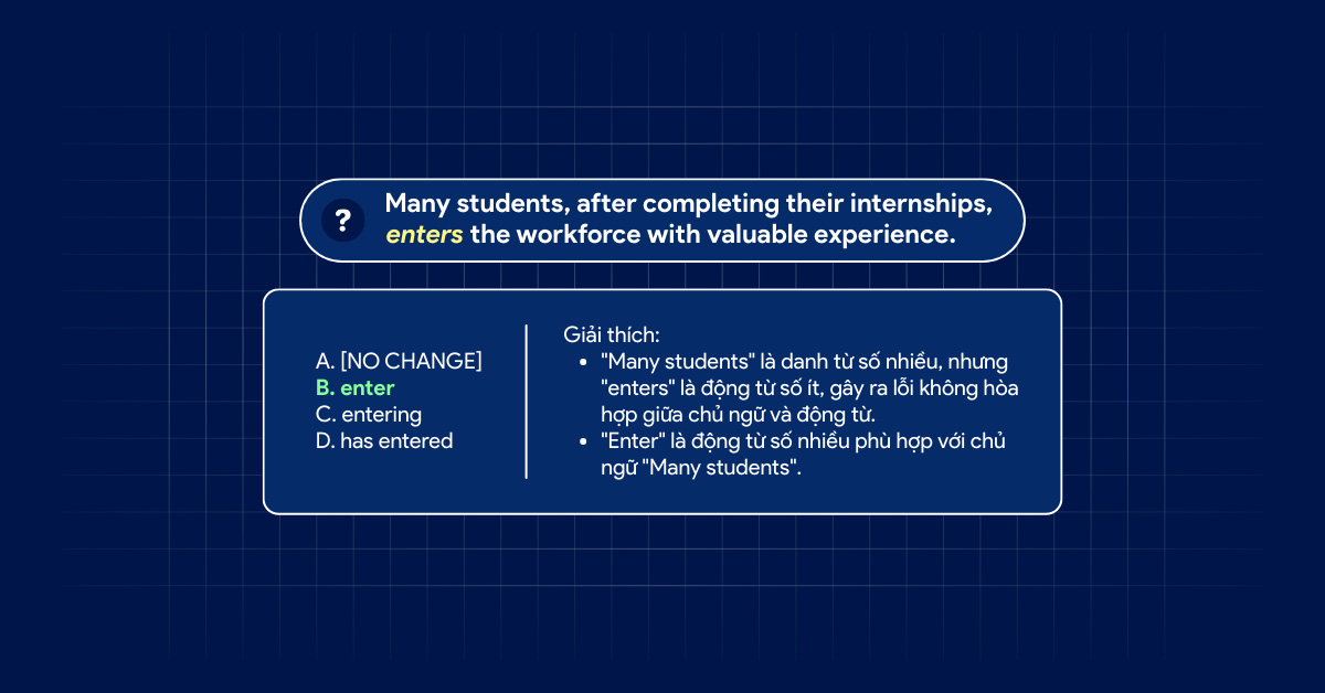 Pronoun-Antecedent Agreement trong SAT Reading and Writing