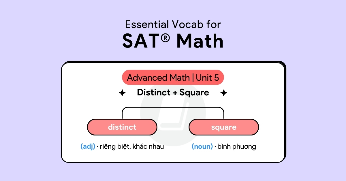 Essential vocabulary for SAT® Math - Advanced Math | Unit 5: Distinct ...