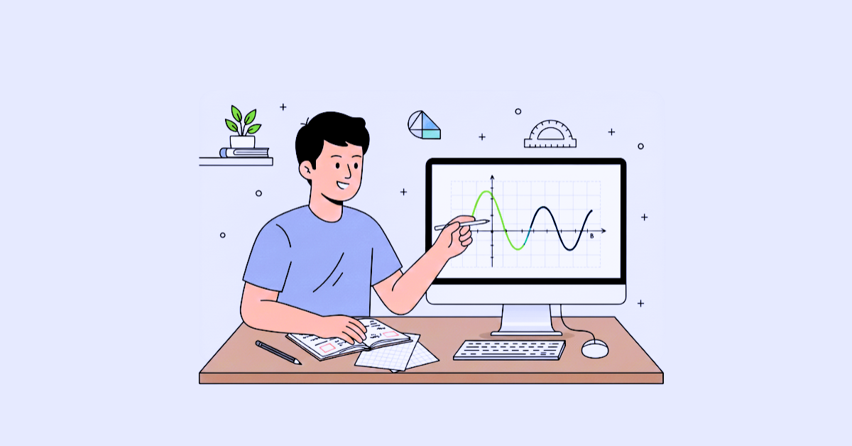 Sử dụng DESMOS để tìm hàm số tuyến tính, biết một điểm và hệ số góc