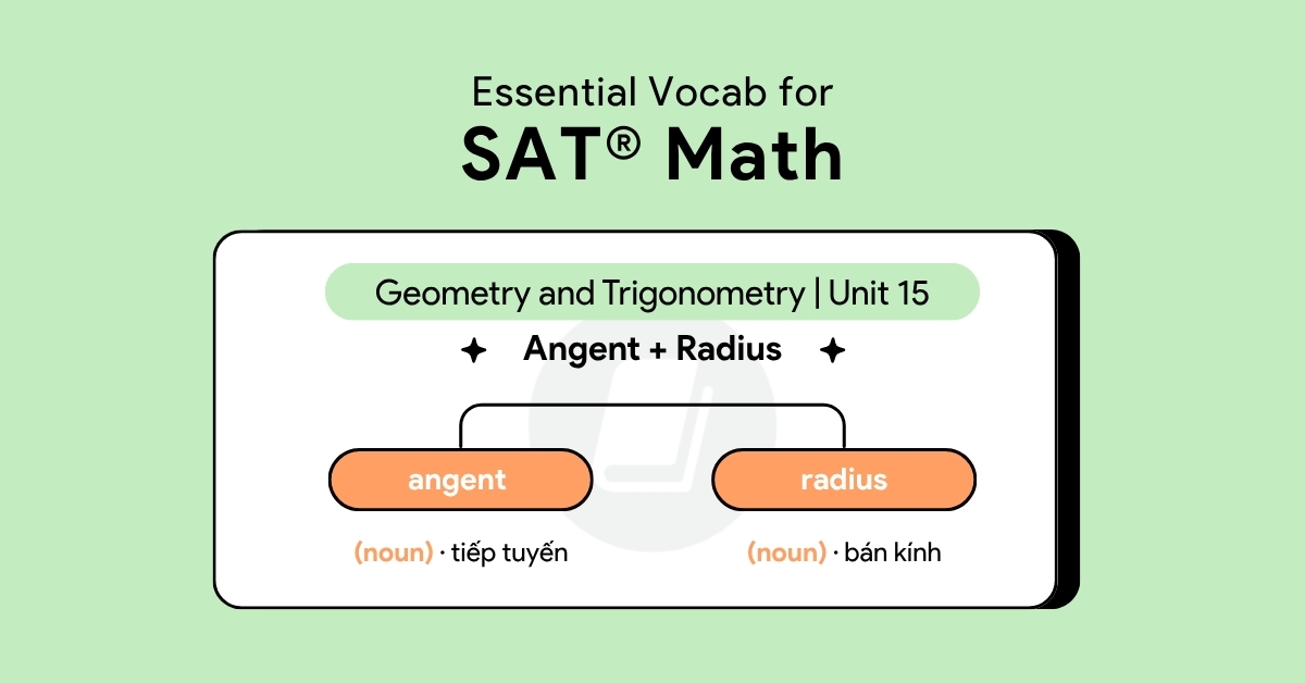 Essential Vocab for SAT® Math - Geometry and Trigonometry | Unit 15 ...